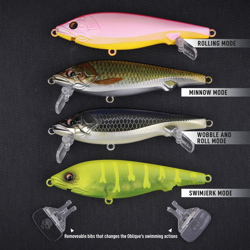 BONE OBLIQUE 90SS - MULTI-FUNCTION SINKING BAIT FISHING LURE – BONE ...